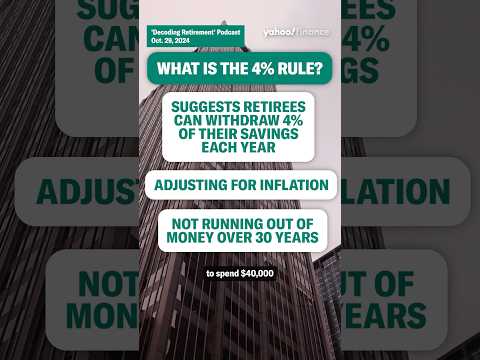 Retirement strategy: Let’s talk about the 4% rule #shorts