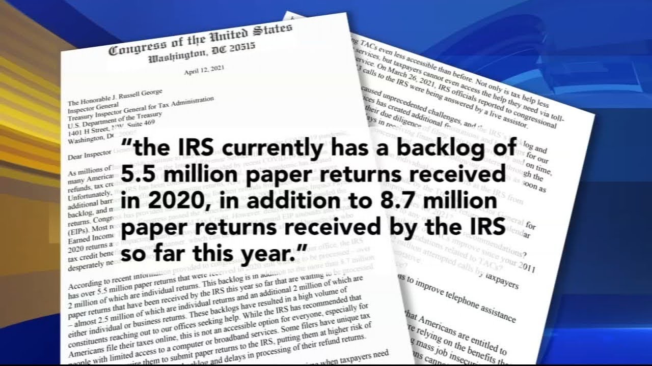 IRS experiencing major backlog delays on tax refunds