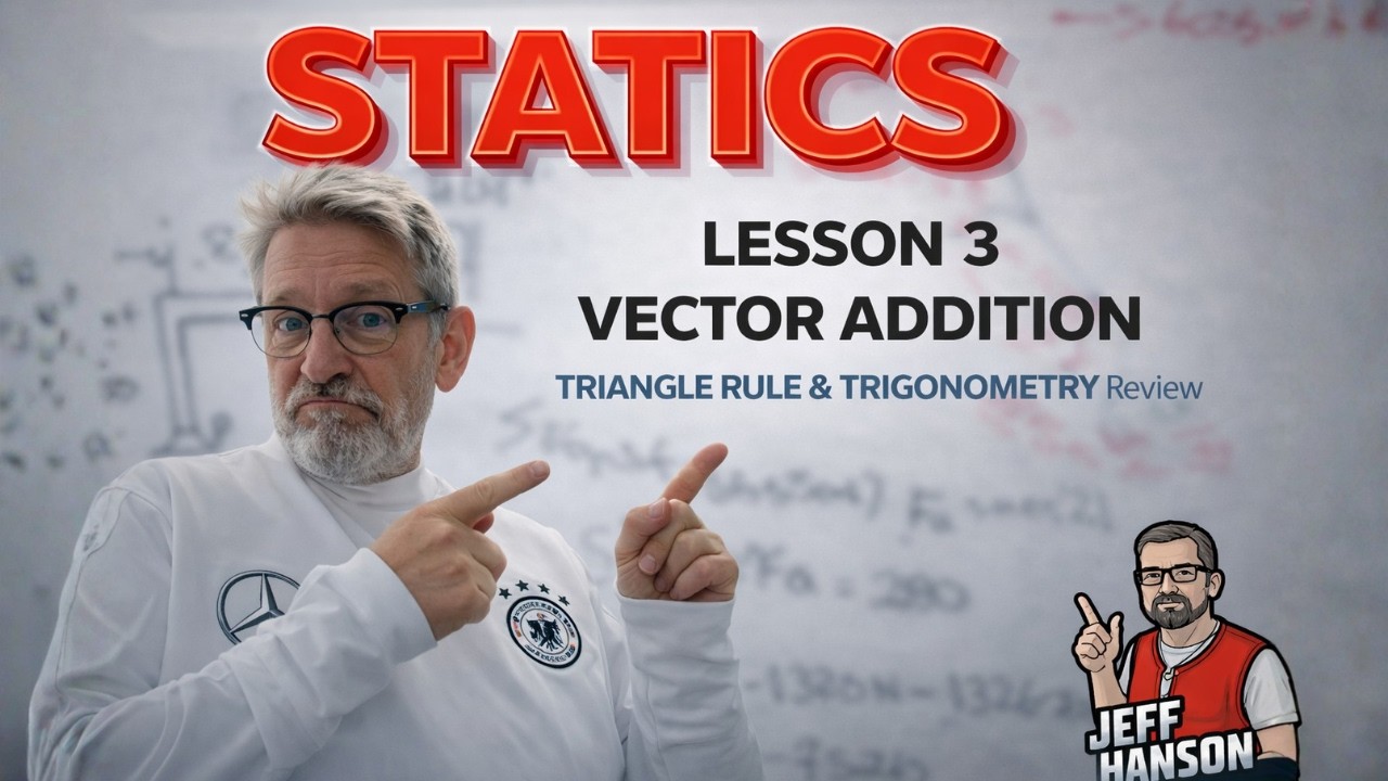 Statics: Lesson 3 - The Triangle Rule for Adding Vectors to Find a Resultant