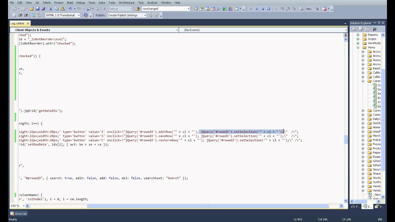 jquery jqgrid highlight edited mode rows