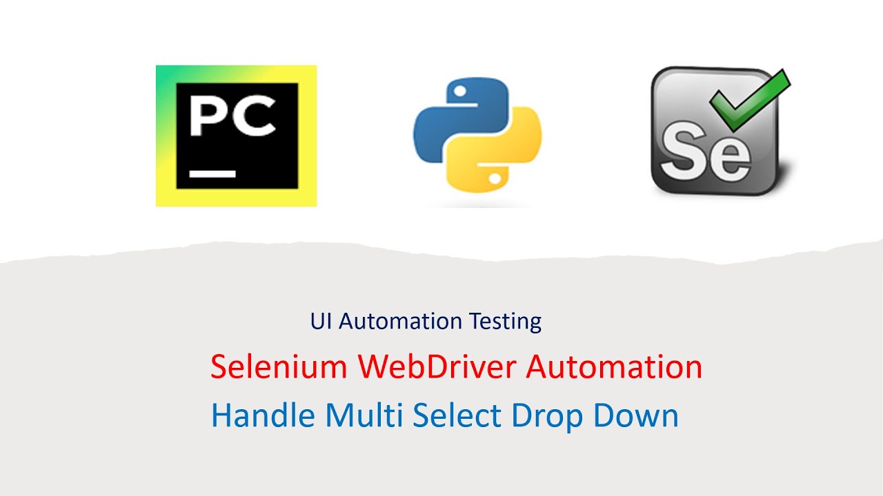 Python With Selenium Part 20: How to Handle jQuery Multi Select Drop Down | Selenium | Python