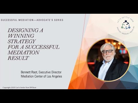 Designing a Winning Strategy for a Successful Mediation Result