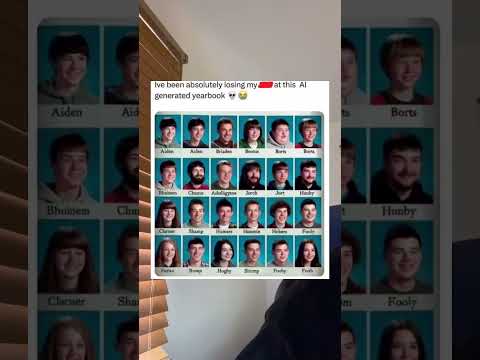 The names in an AI generated yearbook
