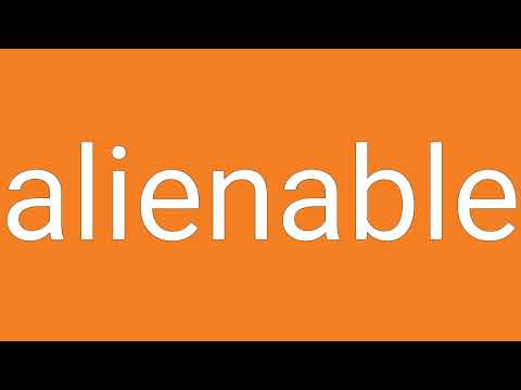 Alienable Definition & Meaning