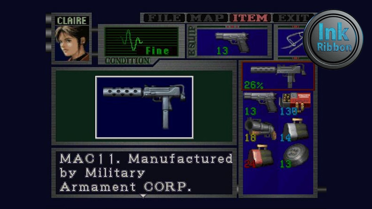The Inventory Screens of Resident Evil