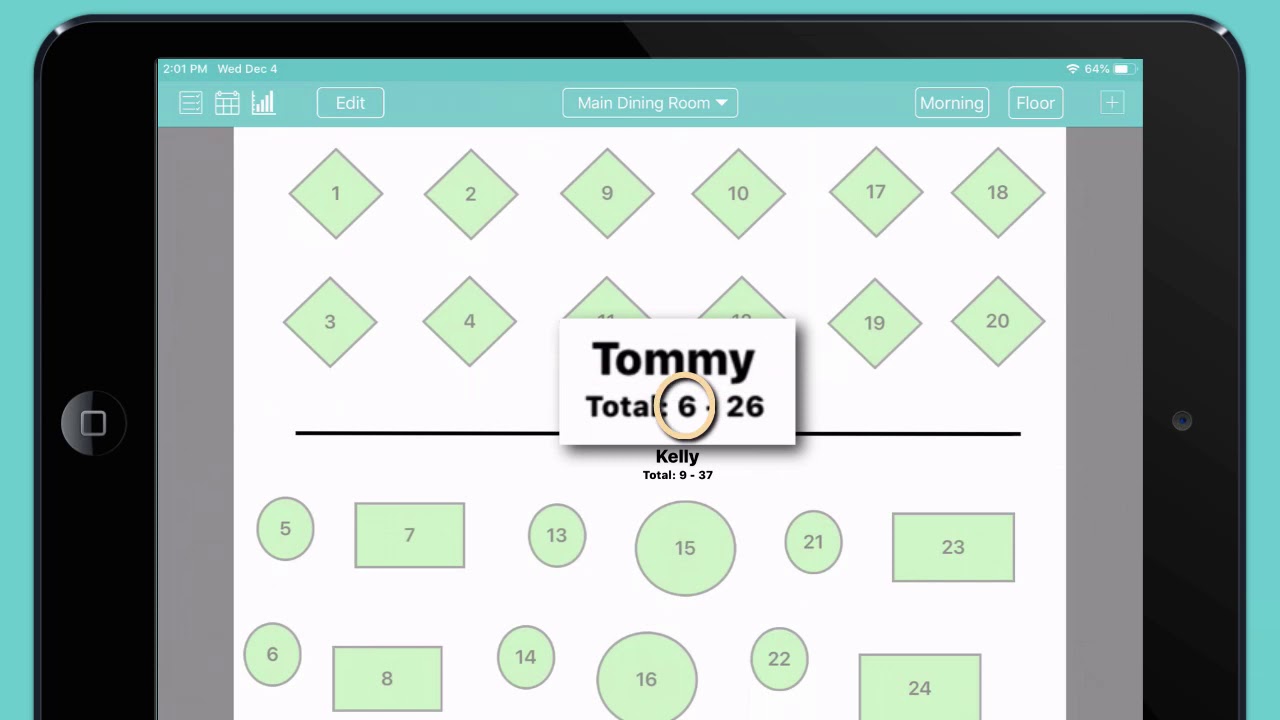 Waitlist Me - Managing Floor Plans