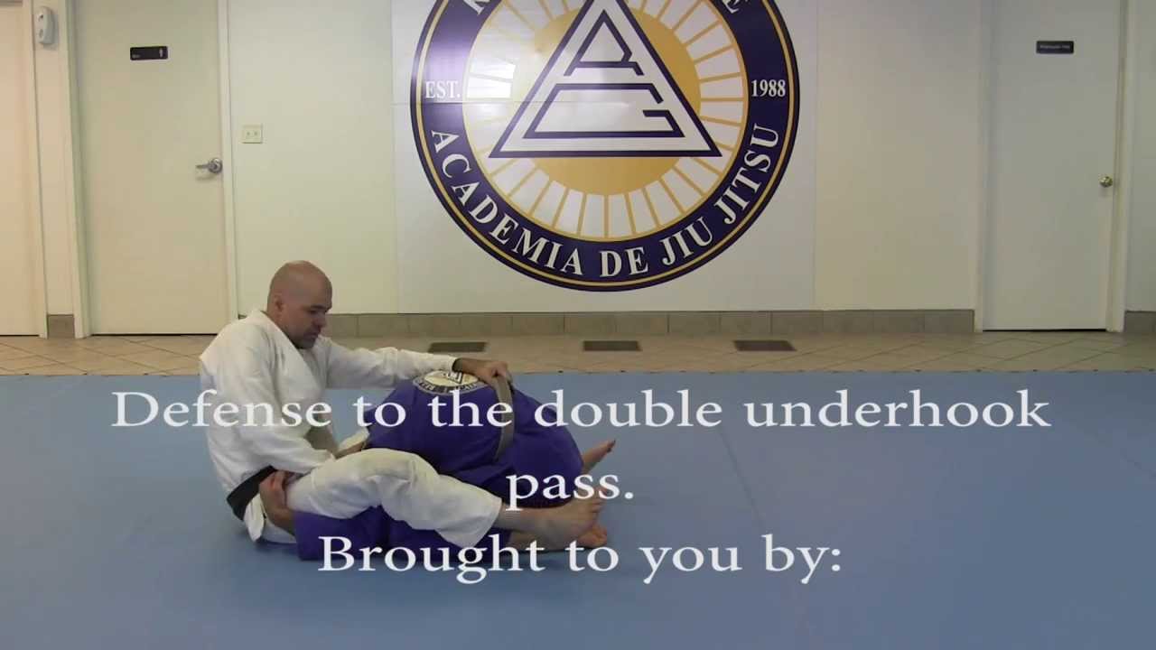 Defense to double underhook pass.