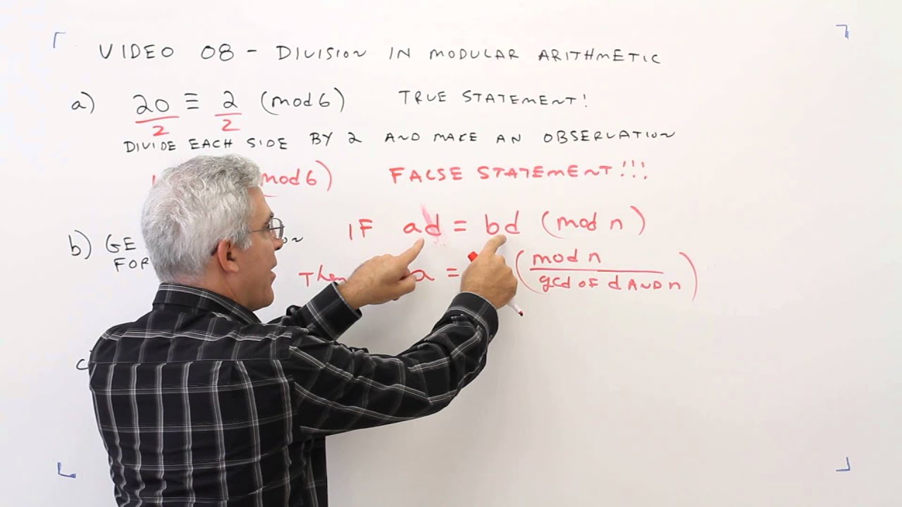 O8--Division in Modular Arithmetic