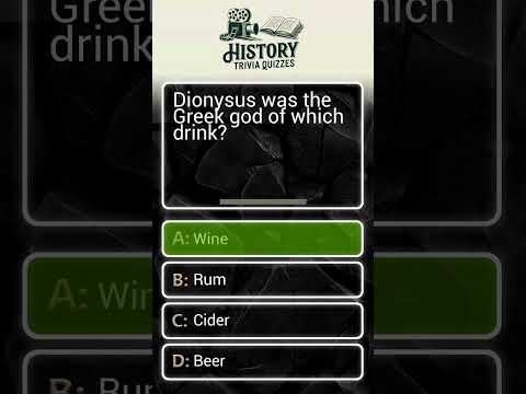 Dionysus was the Greek god of which drink?