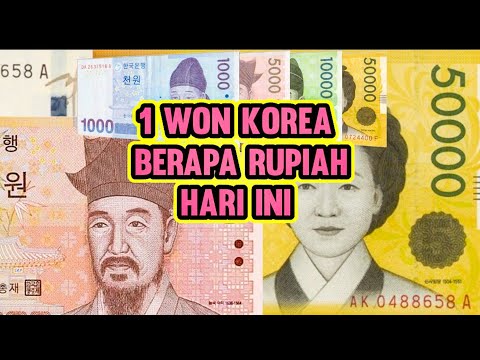1 WON BERAPA RUPIAH | KONVERSI MATA UANG KOREA SELATAN KRW KE RUPIAH BERDASARKAN KURS HARI INI