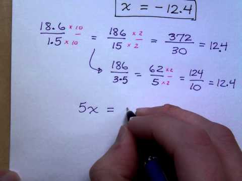 Equations with Decimals - Examples & Practice - Expii