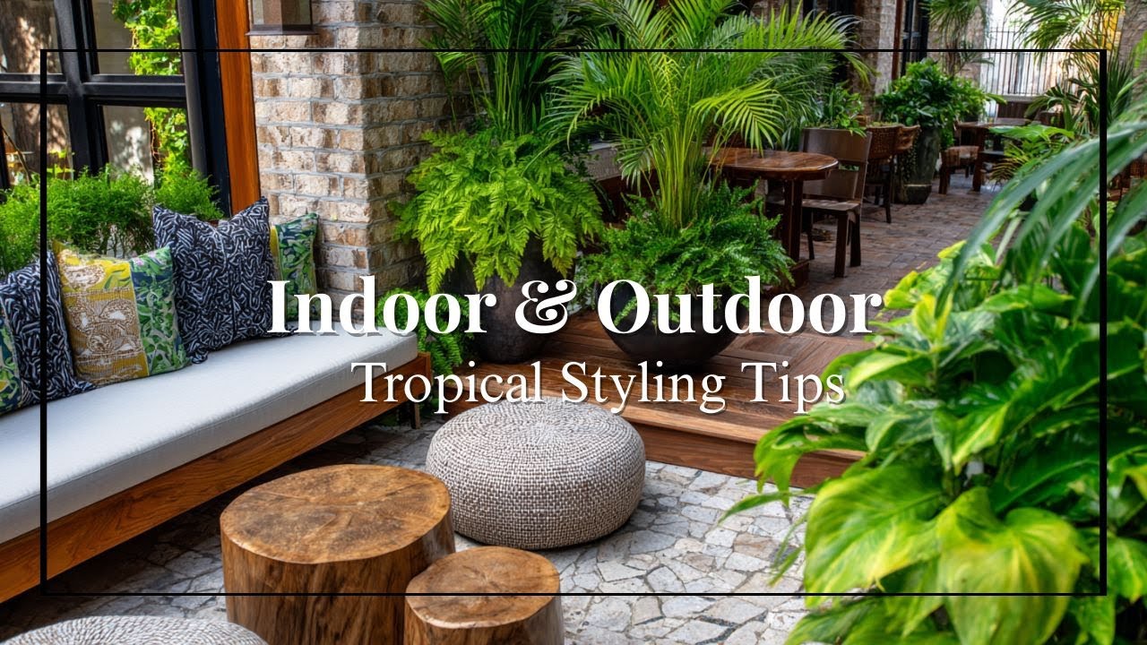 Tropical Urban Jungle Ideas   Indoor & Outdoor Plant Styling Tips for Lush Green Living