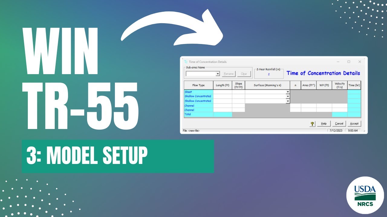 BASIC PROJECT SETUP | TR-55 LESSON 3