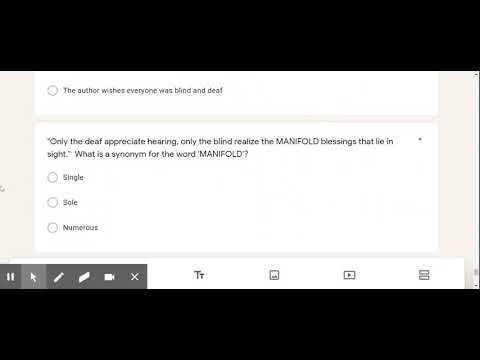 Nonfiction Passage Questions "The Miracle Worker" - Final Test - Google Forms