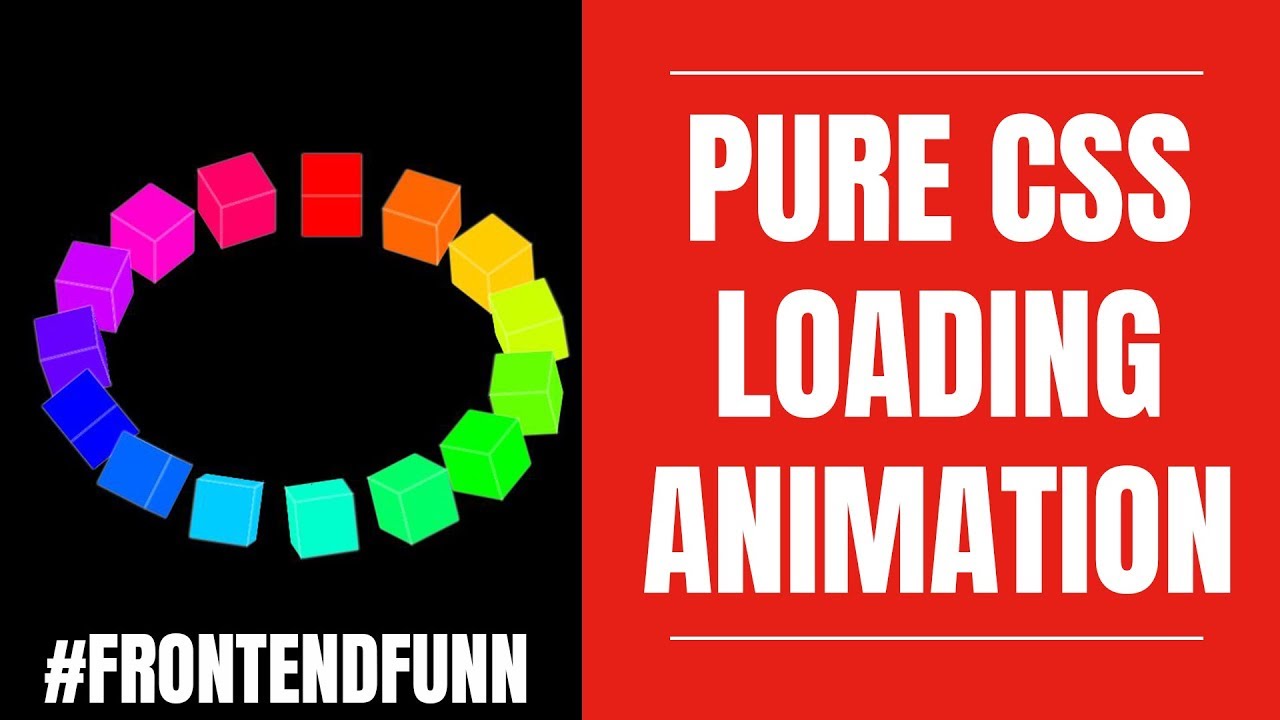 Pure CSS Cubes Loading Animation - web development