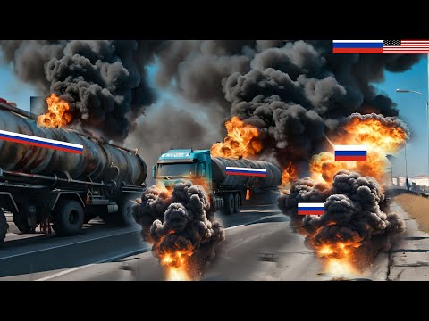 Big tragedy! Russia's supply of 70000 tons of fuel was brutally blown up by US special forces