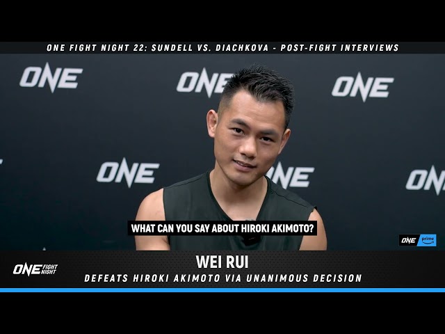 ONE Fight Night 22: Chinese star Wei Rui says he was caught off guard ...