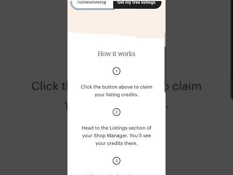 100 FREE ETSY LISTINGS