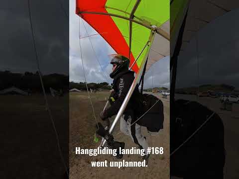 Hanggliding landing #168 didn’t go as planned