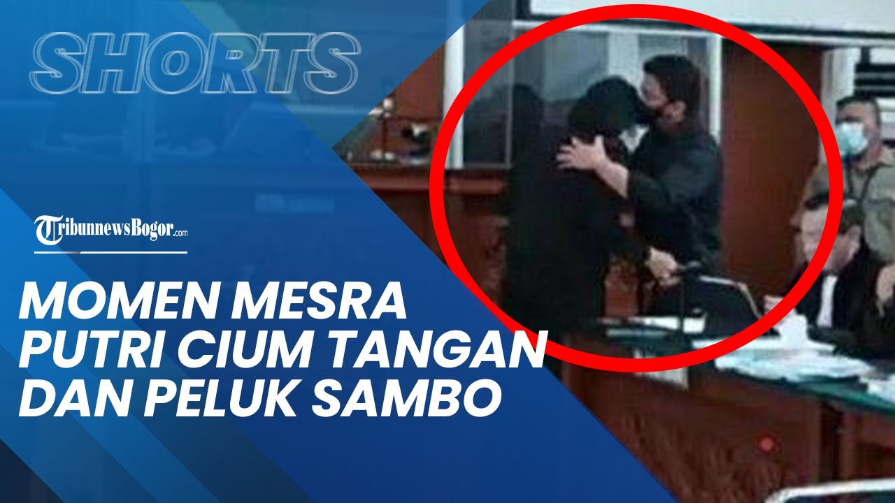 Momen Mesra Putri Candrawathi Cium Tangan dan Peluk Ferdy Sambo Sebelum Sidang - Tribun Video