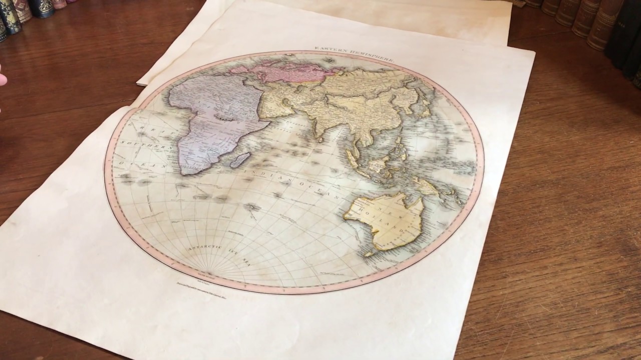 World Eastern Hemisphere Australia Tracks Capt. Cook Mts. of Moon 1816 Thomson