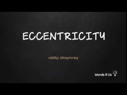 How to Pronounce ECCENTRICITY in American English