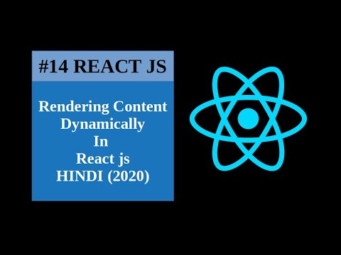 Rendering Content Dynamically in Reactjs in Hindi (Easy 2020)