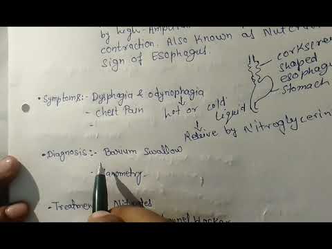 Diffuse esophageal spasm, symptoms, diagnosis and treatment 🩺.....