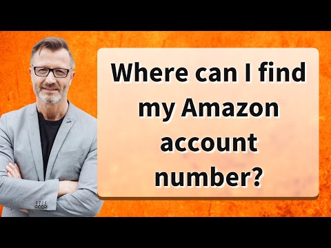 Where can I find my Amazon account number?