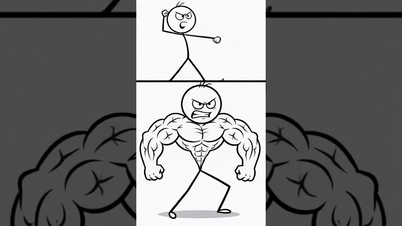 From Stickman to Thiccman (Instant Regret) 🤫🥊 #Shorts