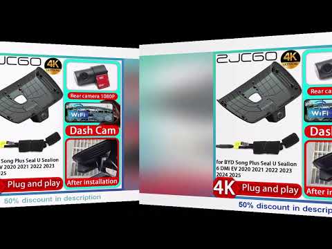 #UHD 4K 2160P Plug and Play DVR Dash Cam UHD Video Recorder for BYD Song Plus Seal U Sealion 6 DMi