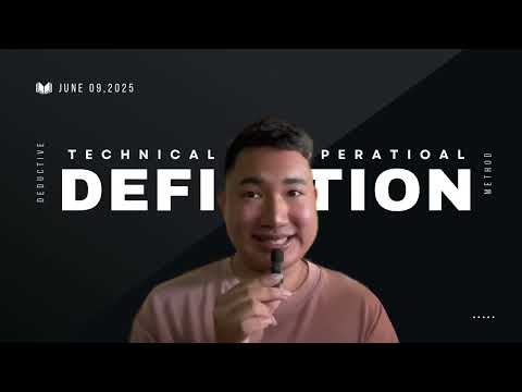 Technical and Operational Definition (Grammar - Grade 10)