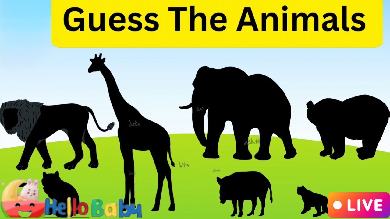 Kids Learning Live Stream | Guess the Animals, Worksheets, Colors, Counting & Baby Songs