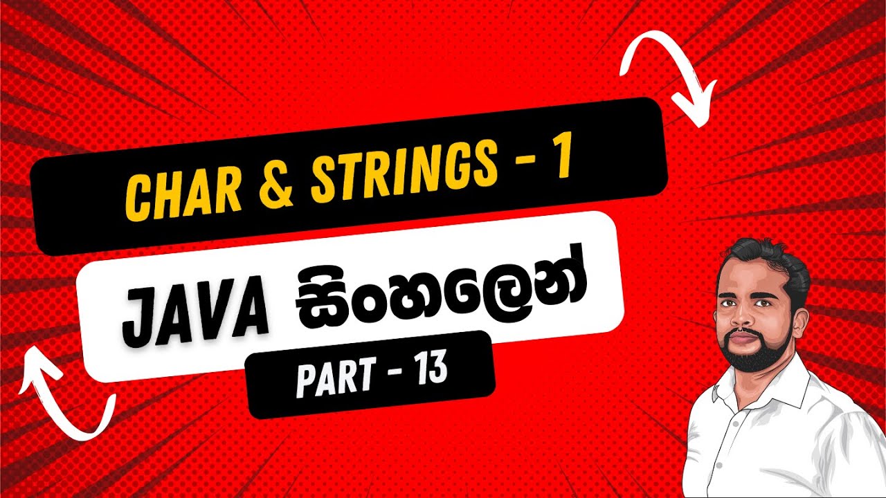 Part 13 || Java Char and Strings (Part -1) in Sinhala || Java in Sinhala