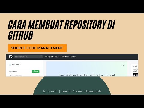 CARA MEMBUAT REPOSITORY DI GITHUB. LENGKAP