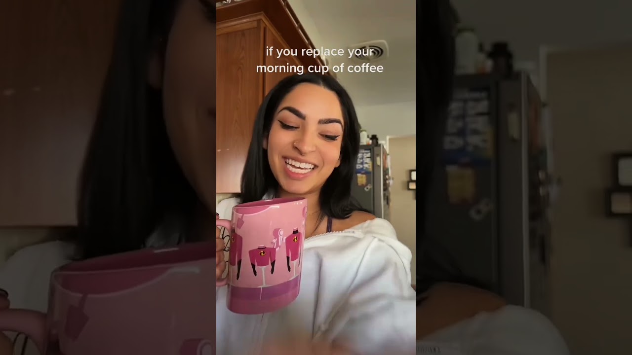 Replacing coffee with green tea #shorts #motherhood #comedy #momlife #relatable #confidence