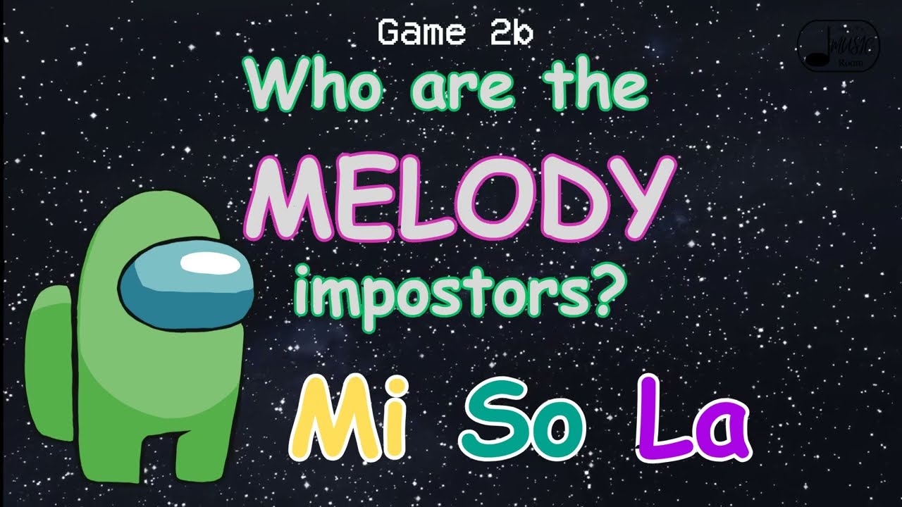 Among Us | Mi-So-La| Solfege Game 2B | Elementary Music Theory