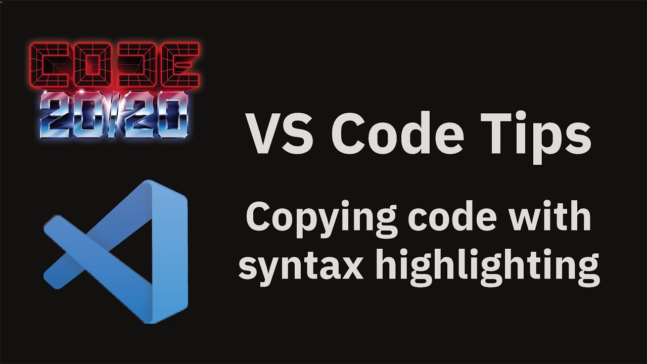VS Code tips — Copying code with syntax highlighting