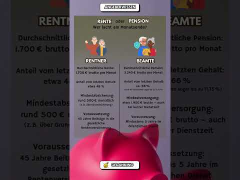 Rente oder Pension – Wer lacht wirklich am Monatsende ?