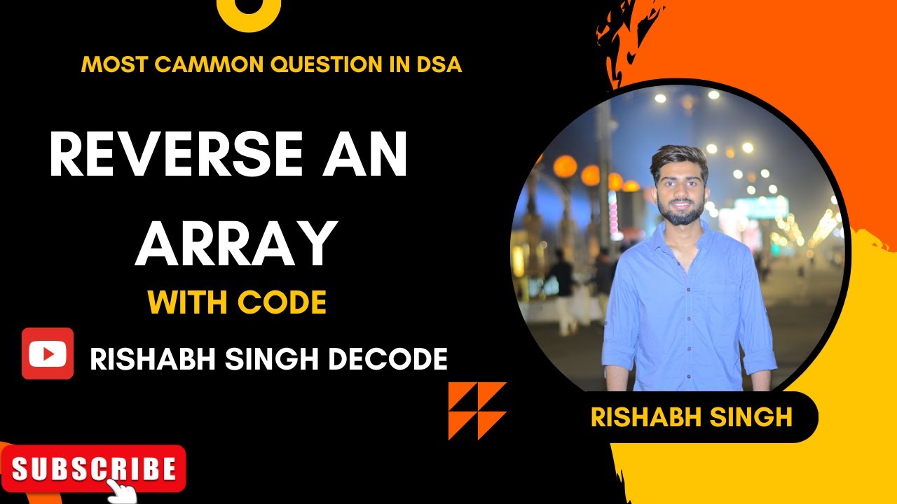 Reverse an Array Using Two Pointer | DSA Interview Preparation