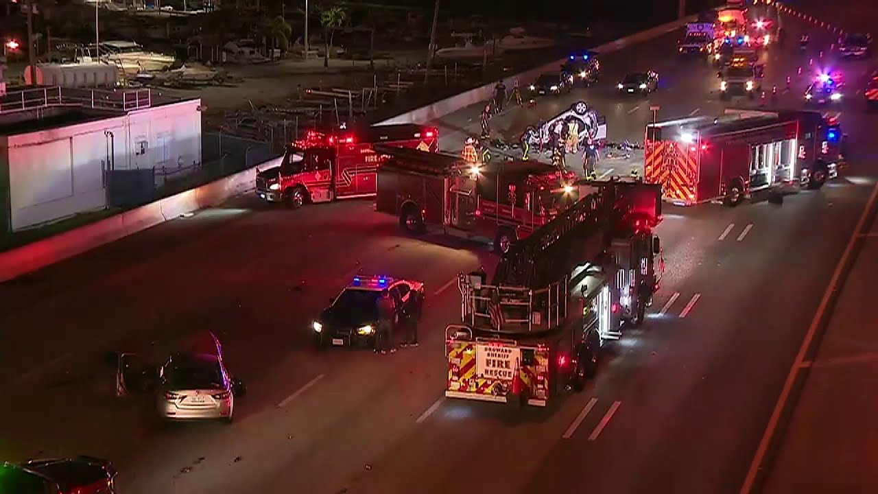 Deadly crash on I-95 shuts down northbound lanes for hours near Griffin Road exit
