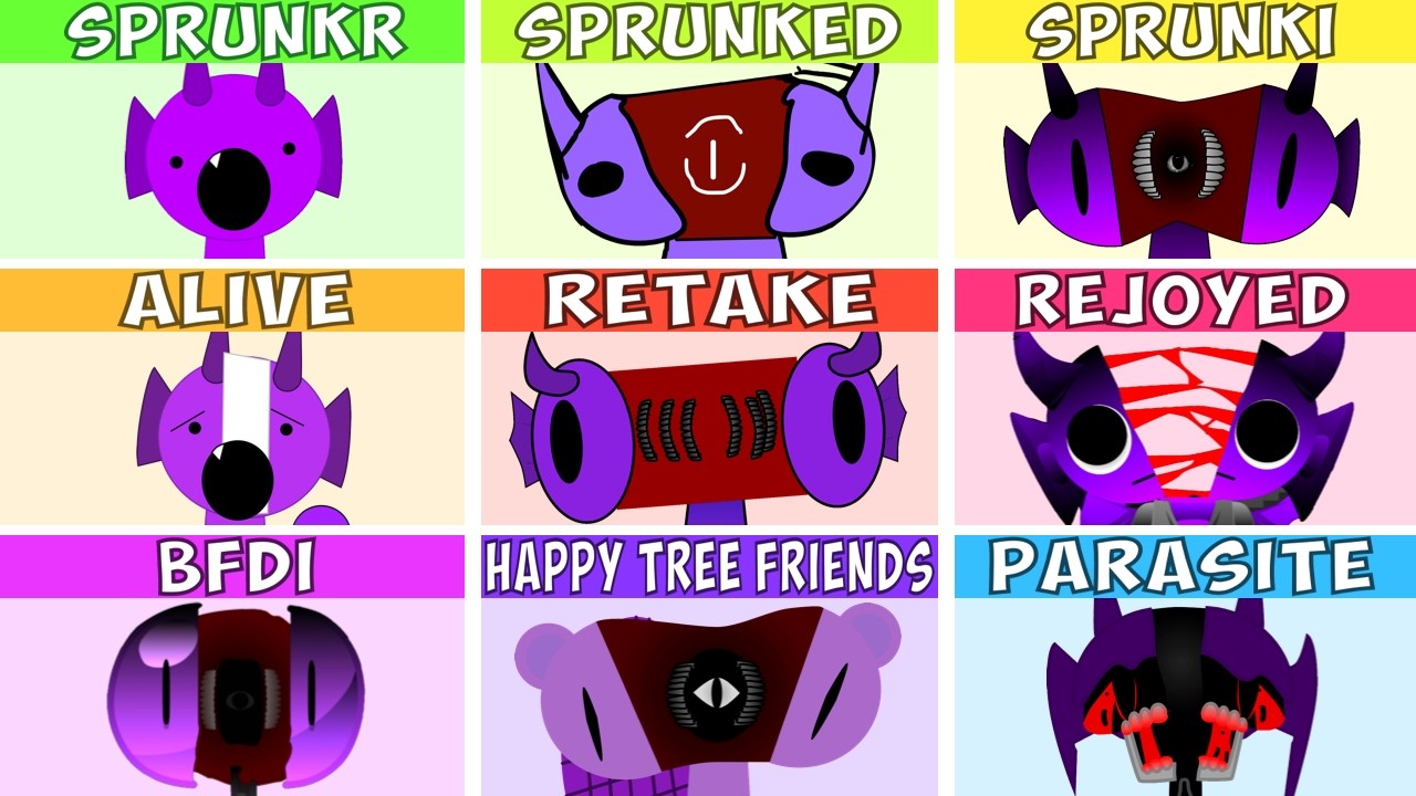 ALL MODS Incredibox Sprunki Sprunkr | Normal VS Horror