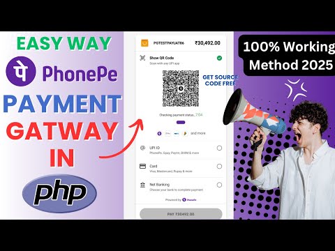 PhonePe Payment Gateway in PHP for Website - Quick and Easy | Free Source Code 2025