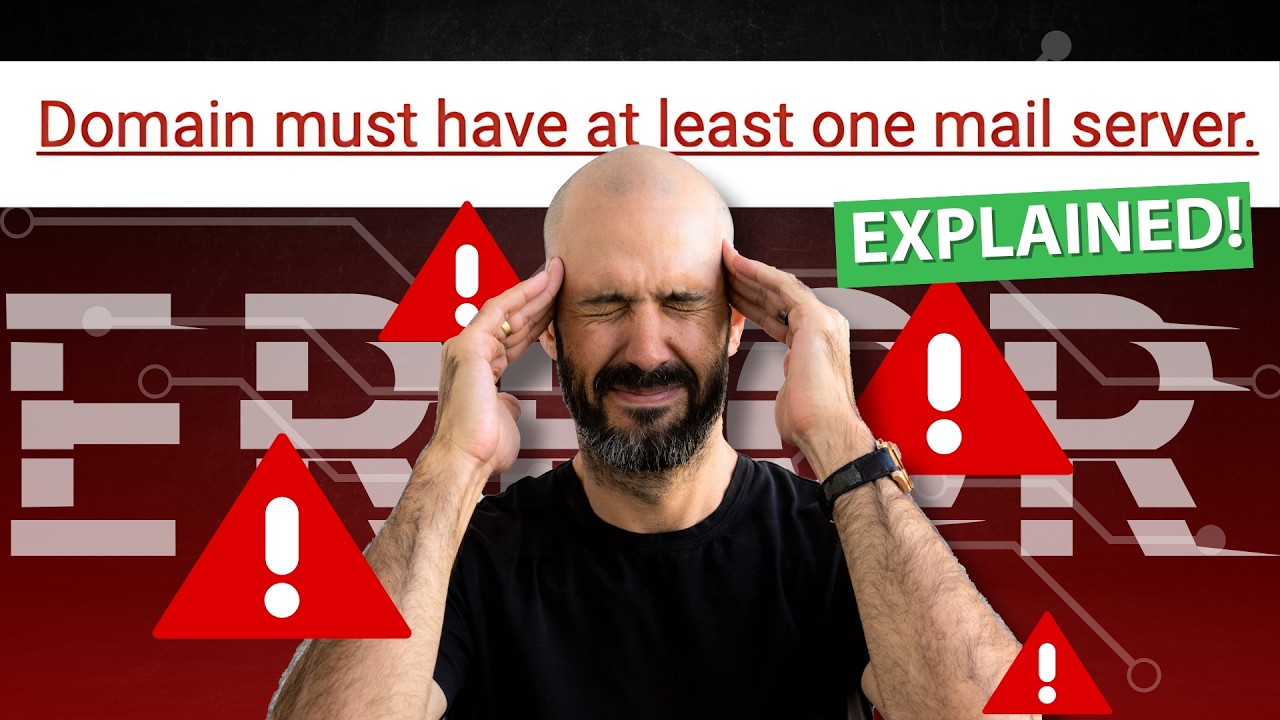 Must Have at Least One Email Server' Error