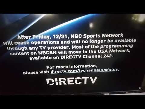 DIRECTV NBC Sports Network Message