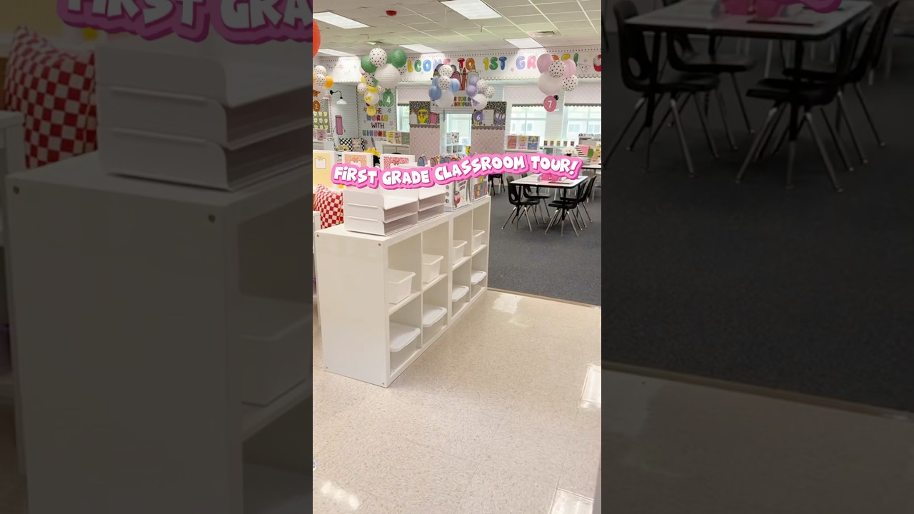 First grade classroom tour and setup ideas! #teacherlife #classroomdecor