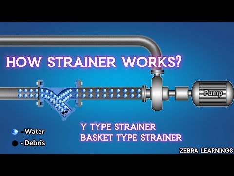 How Strainer Works? | Y Type Strainer | Basket Strainer | Animation | HVAC