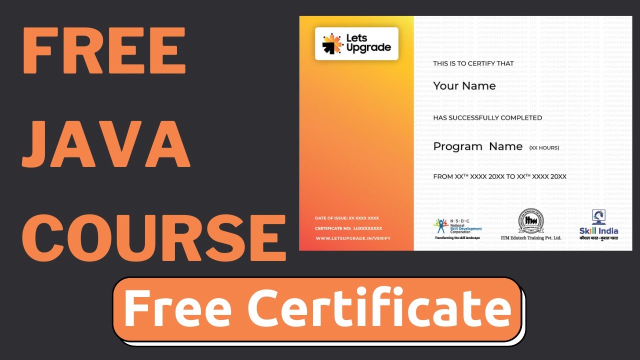 Free Java Programming Course with Certificate | 3 DAYS LIVE INTERACTIVE COURSE