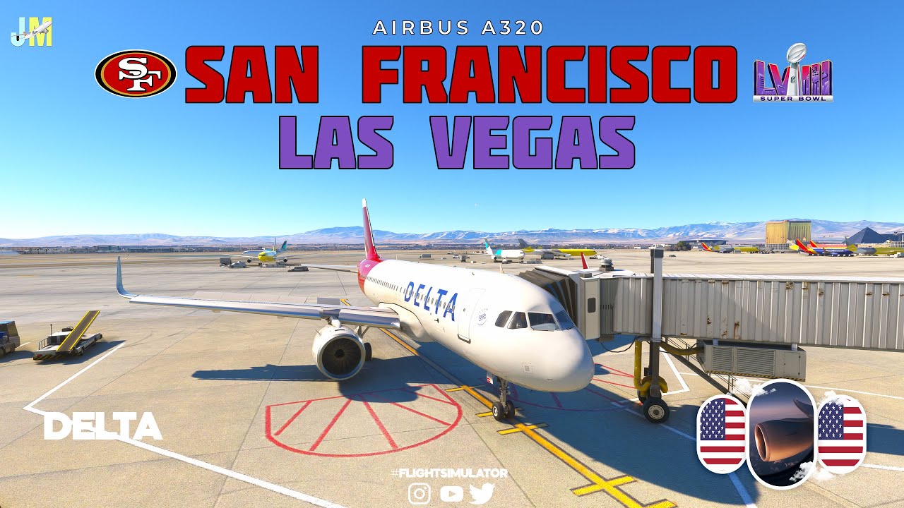 Super Bowl Bound! San Francisco to Las Vegas on Delta's Airbus A320 ...