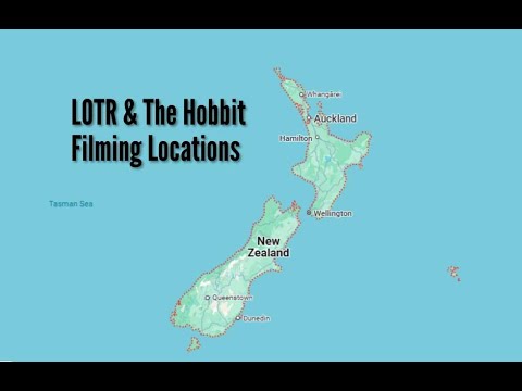 LOTR and The Hobbit Filming Locations Map in New Zealand